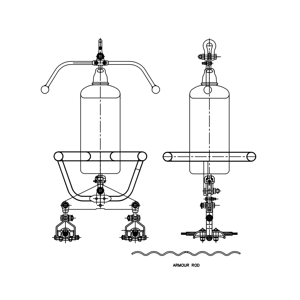 400kV ‘I’ Suspension Insulator String Assembly for Twin Bundle ...